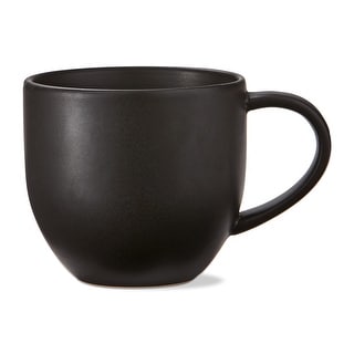 Logan Collection Stoneware Coffee Tea Hot Coco Mug Black, 20 oz. - Bed ...