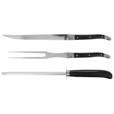 Slitzer Germany 3pc European Style Carving Set - Silver - Overstock ...