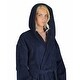 Women's Hooded Long Bathrobe Terry Cotton - Full Ankle Length Spa Robe ...
