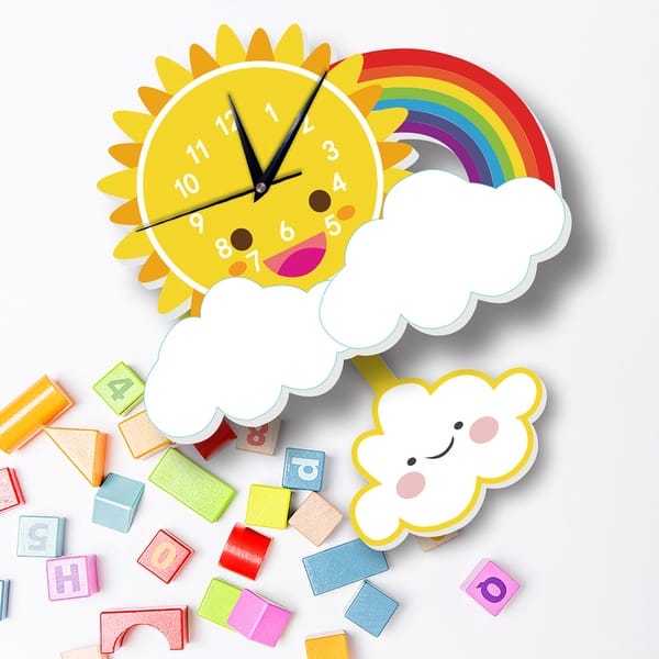 sun and cloud clock