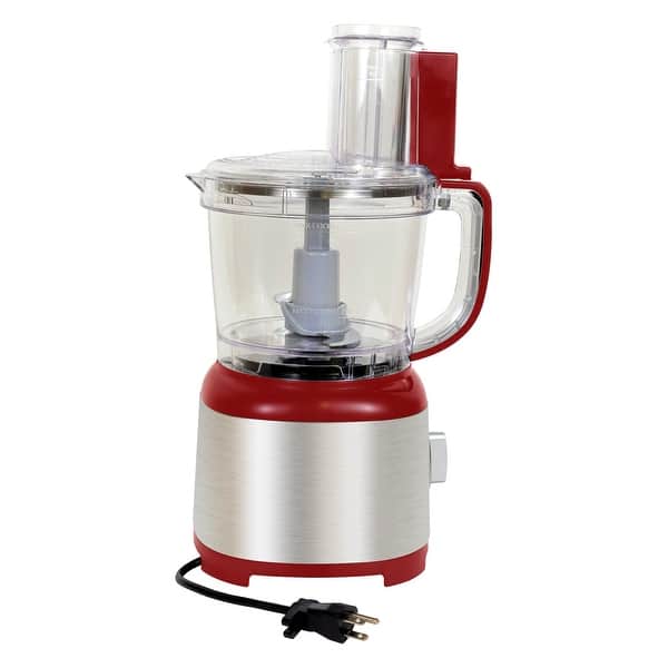 Kenmore 11-Cup Food Processor and Vegetable Chopper, Red & Silver - On ...