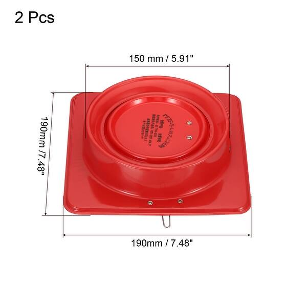 6" Metal Backdraft Damper Backflow Preventer Draft Blocker Connector ...