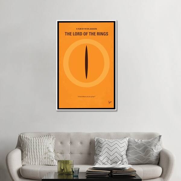 iCanvas "Lord Of The Rings Minimal Movie Poster" by Chungkong Framed ...