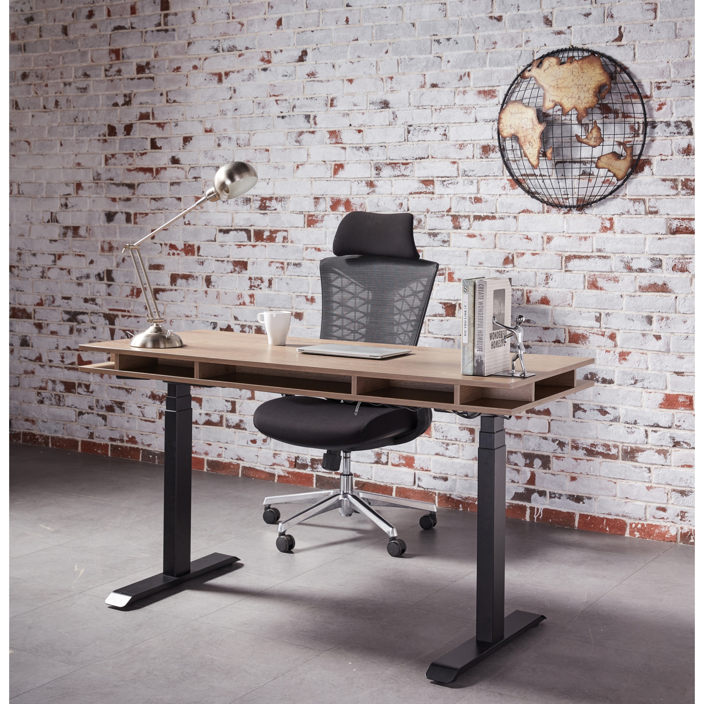 Portable Computer Table/Office Desk with Height and Angle Adjusting ...