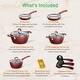 Non-Stick Kitchenware Pots & Pans-11 Pcs. Stylish Kitchen Cookware Set ...