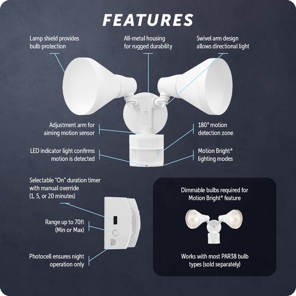 globe outdoor sensor lights