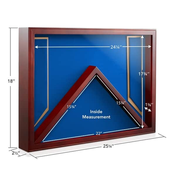 Military Medal and Burial Flag Shadow Box Case - Bed Bath & Beyond ...