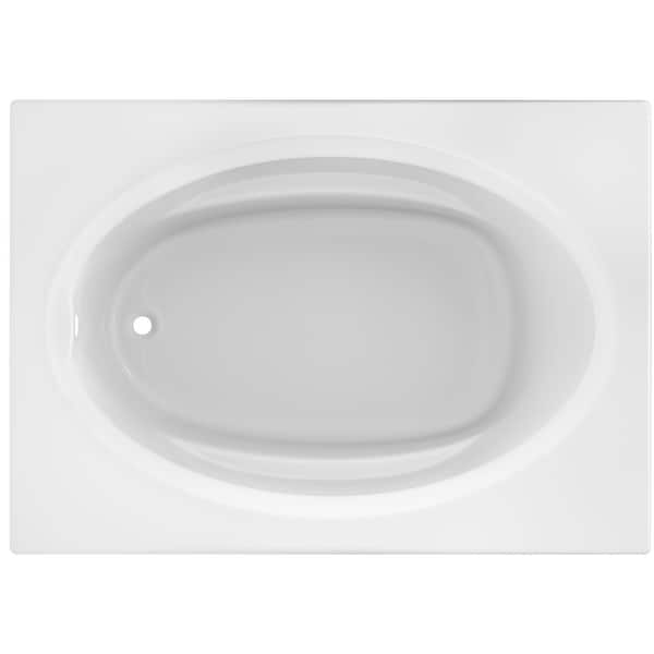 Jacuzzi 60" x 42" Signature Drop In Soaking Bathtub with Universal ...