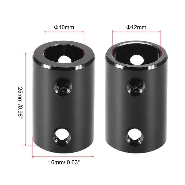 Rigid Coupling 25mm Length 16mm Diameter Aluminum Alloy Shaft Coupler ...