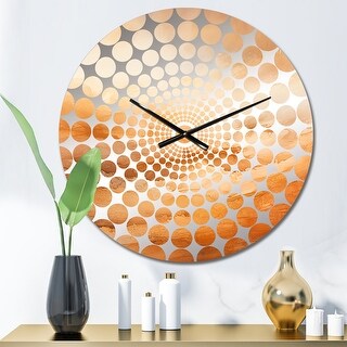 Designart "Beige Sandy Clouds Horizon" Beige Clouds Clocks Traditional ...