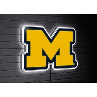 Michigan Wolverines Team Logo LED Wall Decor Lighted Sign - Bed Bath ...