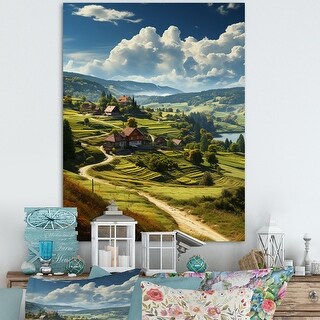 Designart "Germany German Countryside Field I" Germany Wall Decor - Bed ...