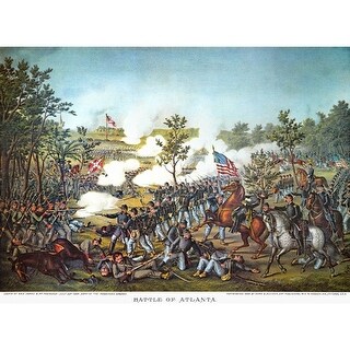 Battle Of Atlanta 1864. /Ndeath Of Union General James B. Mcpherson At ...