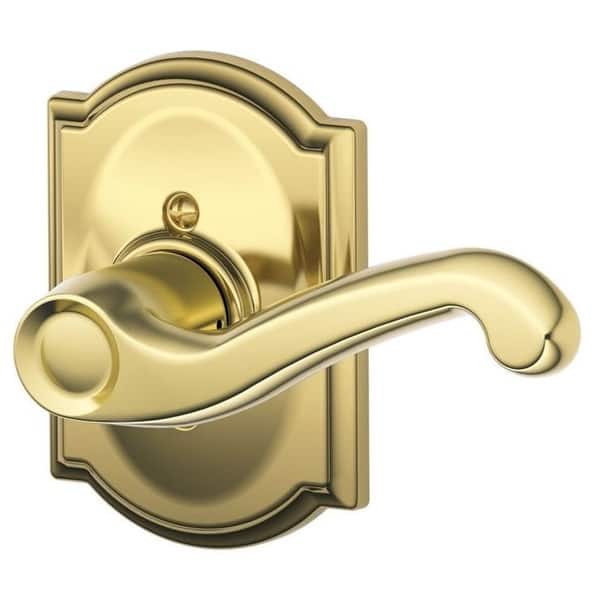Schlage Flair Right Handed Non-Turning One-Sided Dummy Door Lever Set ...