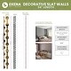 Eastport Adjustable Acrylic Decorative Slat Wall Panel Kit (contains 44 ...