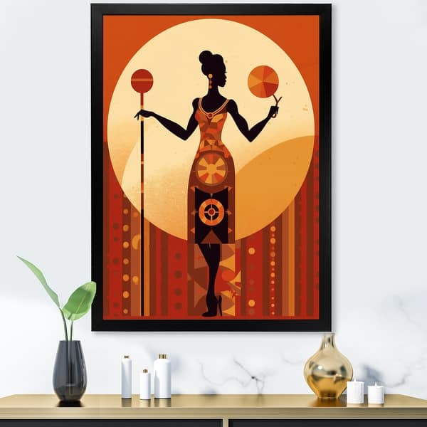 Designart "Orisha Oshun With Mirror Graphic African Goddess" African ...