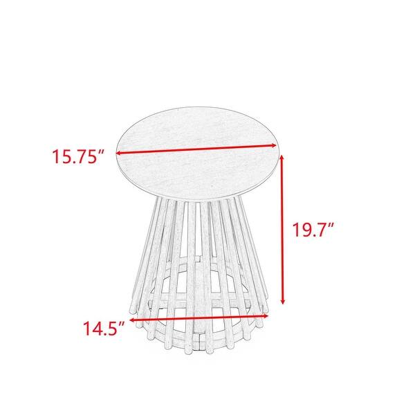 Round Coffee Table, Solid Wood Storage Circle Center Table - Bed Bath ...