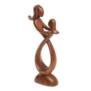 Novica Handmade Infinite Feeling Wood Statuette - Bed Bath & Beyond ...