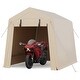 7x10 Ft Carport Heavy Duty Tent with Roll-Up Windows, Outdoor Portable ...
