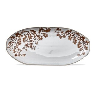 Leaf + Acorn Oval Platter - On Sale - Bed Bath & Beyond - 39577223