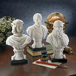 Design Toscano Italian Renaissance Masters Bonded Marble Resin Statues ...