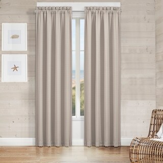 Royal Court Water's Edge Natural 84 Inch Window Panel Pair - Bed Bath ...