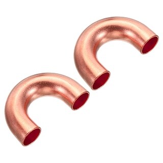 2pcs 3/8" OD 34x22mm Elbow Copper Pipe Fitting Plumbing Sweat Solder ...