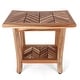 Chevron Teak Shower Stool - Bed Bath & Beyond - 38316481