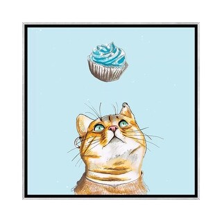 iCanvas "Cat Lover Cake" by Lostanaw Framed - Bed Bath & Beyond - 37754017