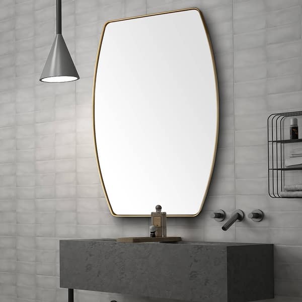 MacLuu Oblong Metal Wall Mirror - On Sale - Bed Bath & Beyond - 36638230