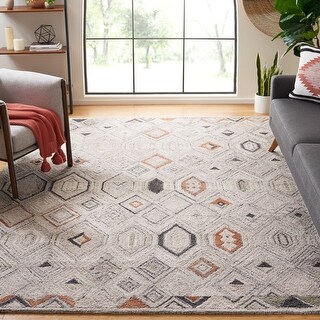 SAFAVIEH Handmade Marquee Roely Geometric Rug - On Sale - Bed Bath ...