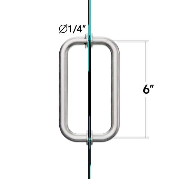 ELEGANT Back-to Back Pull Handles Tubular Pull Handles for Shower Door ...
