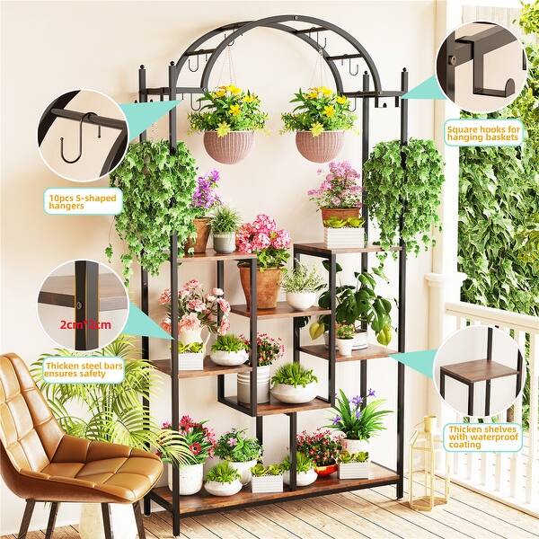 hanging flower display
