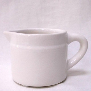 Glazed White Creamer - Bed Bath & Beyond - 42256778
