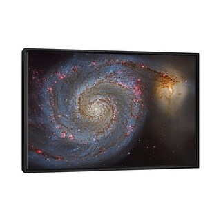 iCanvas "The Whirlpool Galaxy (NGC 5194) And Its Companion (NGC 5195 ...