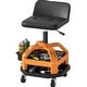 Adjustable Height Rolling Creeper Garage Stool With Tool Tray - Bed ...