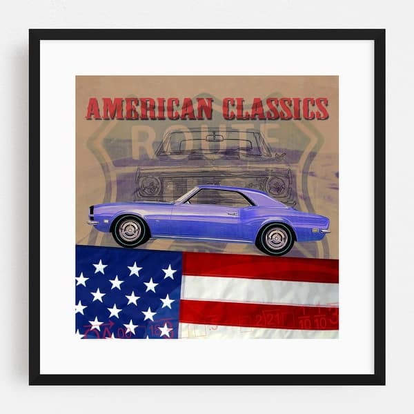 Chevy Camaro 1970s Collage American Car Cars Vehicle Art Print/Poster ...