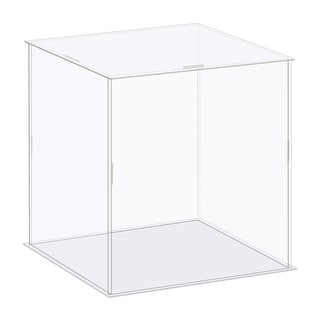 Display Case Box Acrylic Box Transparent Showcase 16x16x16cm for ...