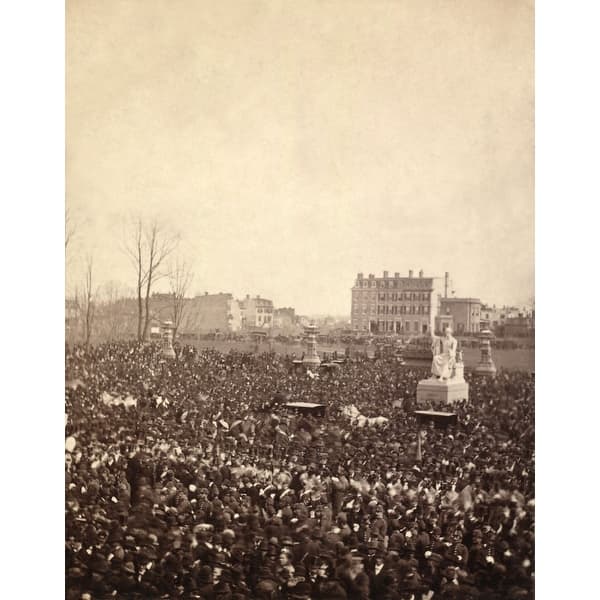 Crowd At Rutherford B Hayes Inauguration Photographed From The Capitol ...