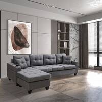 Serta Copenhagen Reclining Sectional Sofa with Left Storage Chaise ...