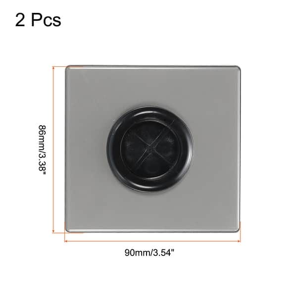 Grommet Wall Plate Acrylic with 1.2 Inch Rubber Cable Pass Through Grey ...