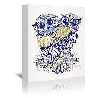 Americanflat - 8" x 10" Inked Owls by Cat Coquillette Wrapped Canvas ...