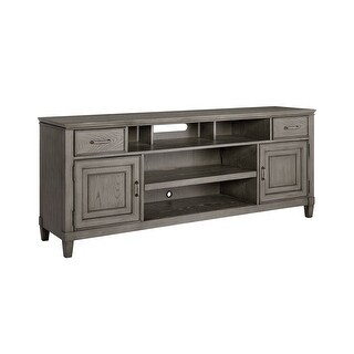 Eva 74 Inch TV Media Entertainment Center Console, Medium, 2 Door Stone ...