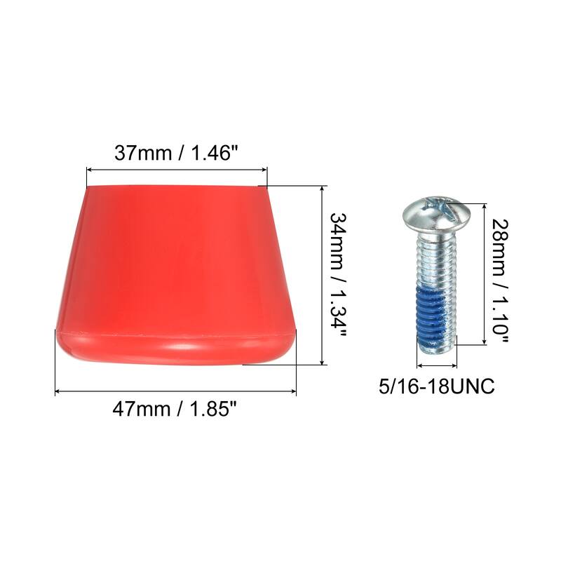 Roller Skate Toe Stops with Screwdriver 82A Rubber Brake Stoppers Block ...
