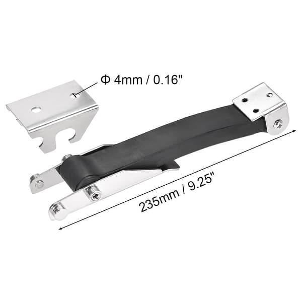 9.25-inch Rubber Flexible SUS304 Stainless Steel Draw Latches Buckle ...