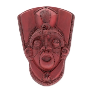 Novica Handmade Taínos In Red Resin Mask - Bed Bath & Beyond - 37867558