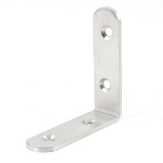 L Shape Metal Corner Brace Right Angle Mount Bracket - Silver Tone - Bed Bath & Beyond - 37365143