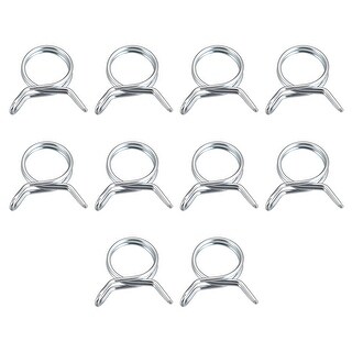 Double Wire Spring Hose Clamp, 50pcs 65Mn Steel 10mm Spring Clips ...