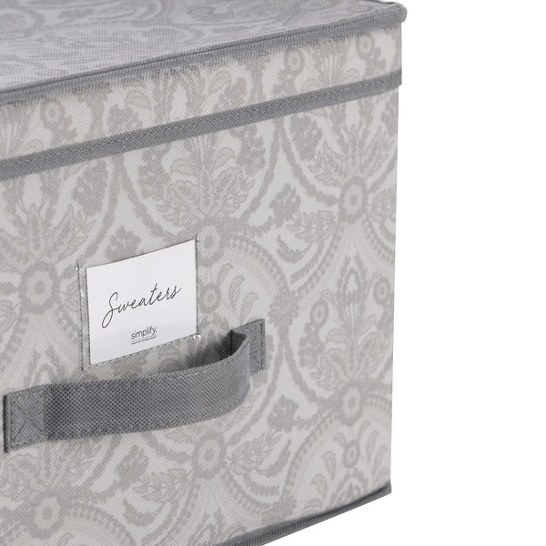 Laura Ashley Jumbo Storage Box in Almeida - L16"x W16"x H10" - Bed Bath ...