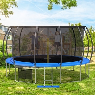 EROMMY Backyard Fun Sports Trampoline,Galvanized Anti-Rust Coated Heavy ...